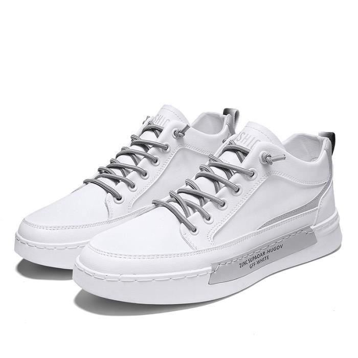 BASKET Homme - Baskets simples à la mode de couleur pure - Gris AI ...