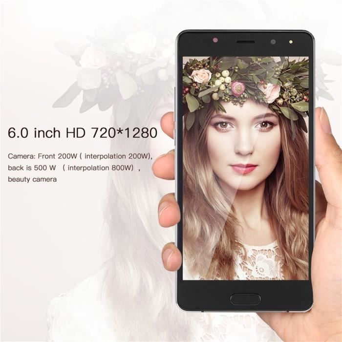 6 pouces MTK6580 Smartphone Téléphone portable pour Android S8 Support ...