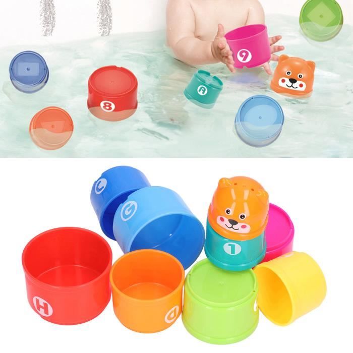 Pwshymi - Ensemble de gobelets empilables Ensemble de Jouets de Tasses ...