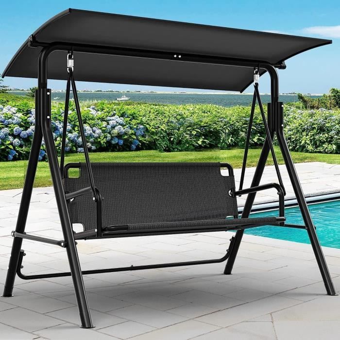 3 Places Balancelle De Jardin, Balancelle Jardin Exterieur Balancoire ...