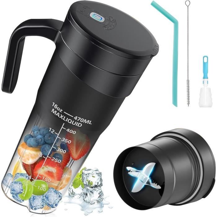 Mixeur Blender Blender Portable De 470 Ml Pour Fresh Juice, Mixeur Smoothie Avec Batterie 4000 ...