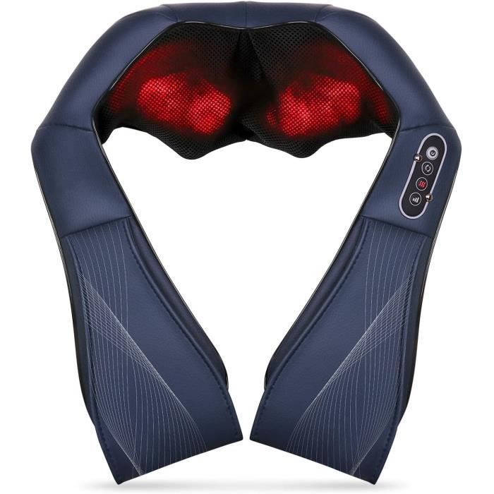 Shiatsu Masseur Dorsal Épaule Et Cou Massager Avec Chaleur 3D Profond Pour Tout Le Corps, Les ...