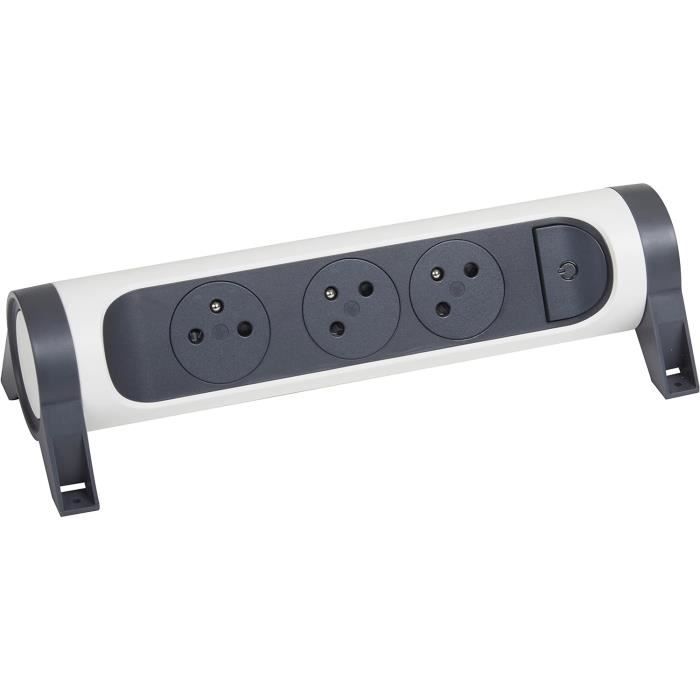 Multiprise Rotative Avec Interrupteur À Voyant Led - 3 Prises Surface ...