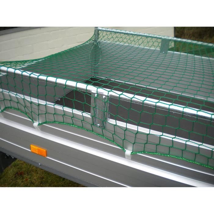 Filet Filet de Protection pour remorque Container 3,5 x 1,8 m knotenlos ...