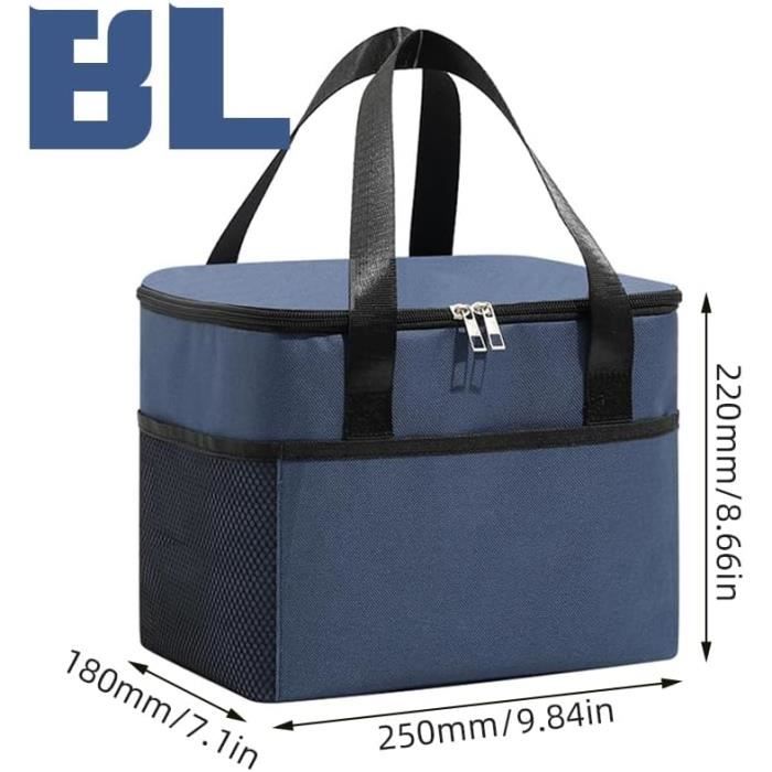 Sac Isotherme 8L Petite Glaciere Souple Isotherme Bleu Marine Mini ...