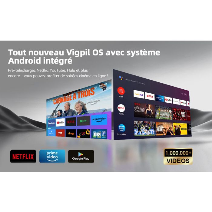 【Netflix intégré】Vidéoprojecteur 4K Auto Focus, 26000 Lumens Projecteur ...