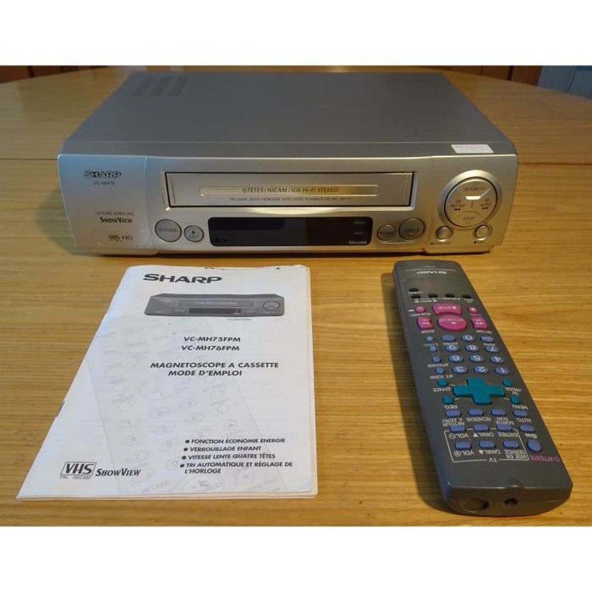 MAGNETOSCOPE SHARP VC-MH76 LECTEUR ENREGISTREUR 6 TETES - Cdiscount TV ...
