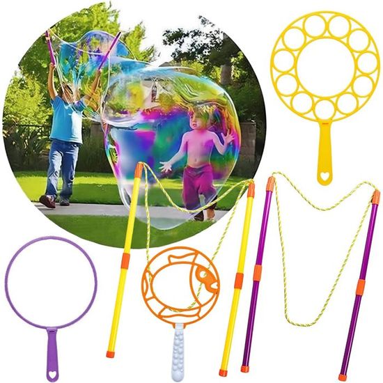 GEPROSMA Bulles de Savon Enfant,55CM Kit de Baguettes a Bulles géante ...