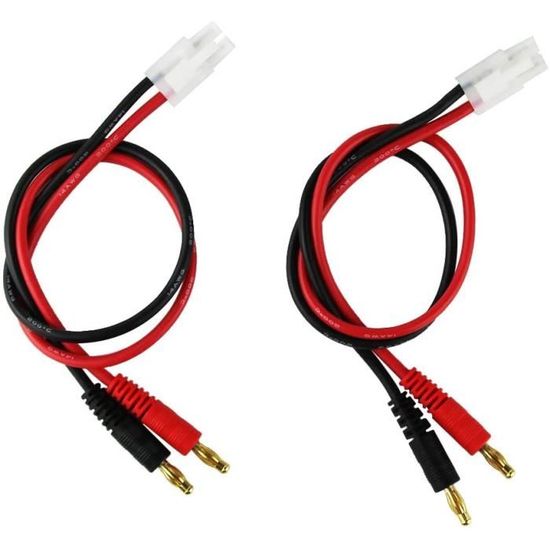 YUNIQUE FRANCE 2 Pièces Tamiya Câble de Charge sur 4 mm Or Banane Plug ...
