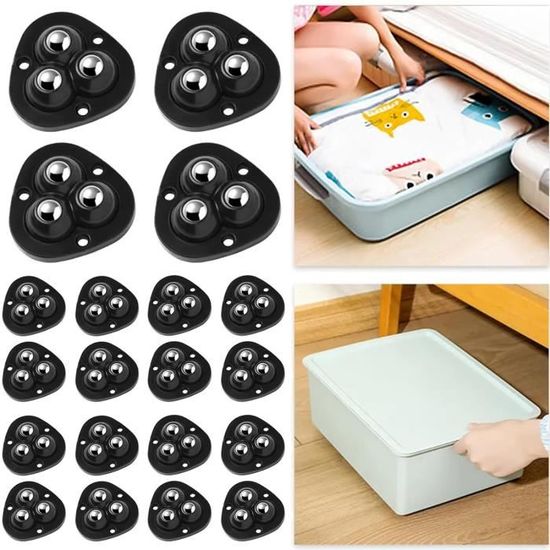 20 Pièces Petite Roulette Universelle Mini Roulette À 360 Degrés Mini ...