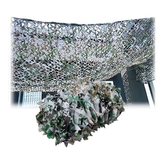 YOUXIU-3*3M Camouflage 150D Filet pour Parasol Chasse Outdoor Army Camo ...