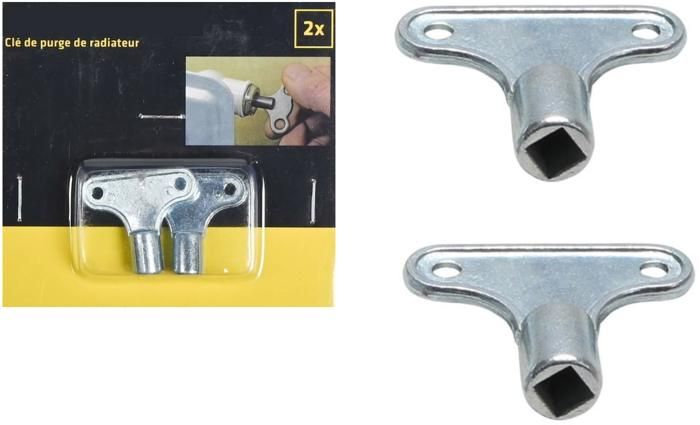 2 clés de purgeur radiateur de 5 mm clef de purge - Cdiscount Bricolage
