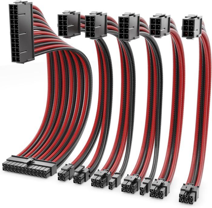 Kit De 6 Câbles D'Alimentation 30Cm - Interface Graphique Interne Pc ...