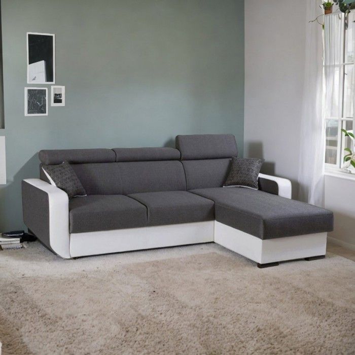 Canap Gris Et Blanc