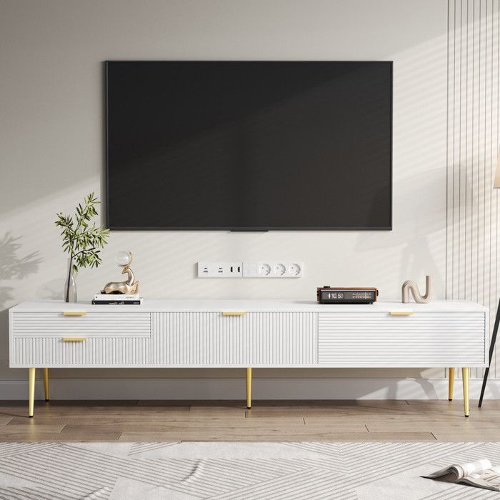 Meuble TV- lowboard, avec tiroirs et Portes- Mobilier de salon - Design ...