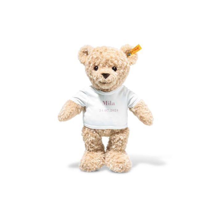 Peluche - STEIFF - Teddybär zur Geburt - 32 cm - Beige - bavoir ...