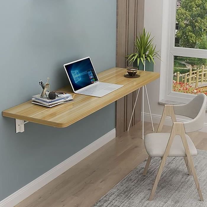 Table Murale Pliante Pour Petit Espace, Bureau Mural Rabattable, Table ...