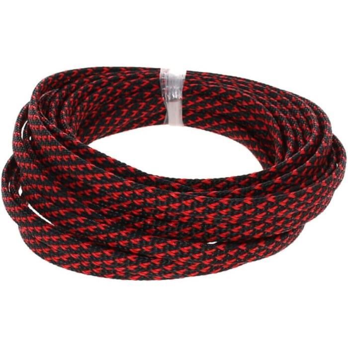 6Mm Gaine Câble Tressée Extensible Pet Manchon De Câble Fil Rangement ...