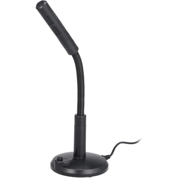 Microphone de Bureau USB Plug & Play Omnidirectionnel PC Ordinateur ...
