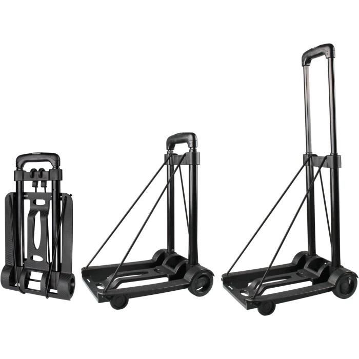 Mini chariot pliable pliable avec poignées en fer - Deux roues ...