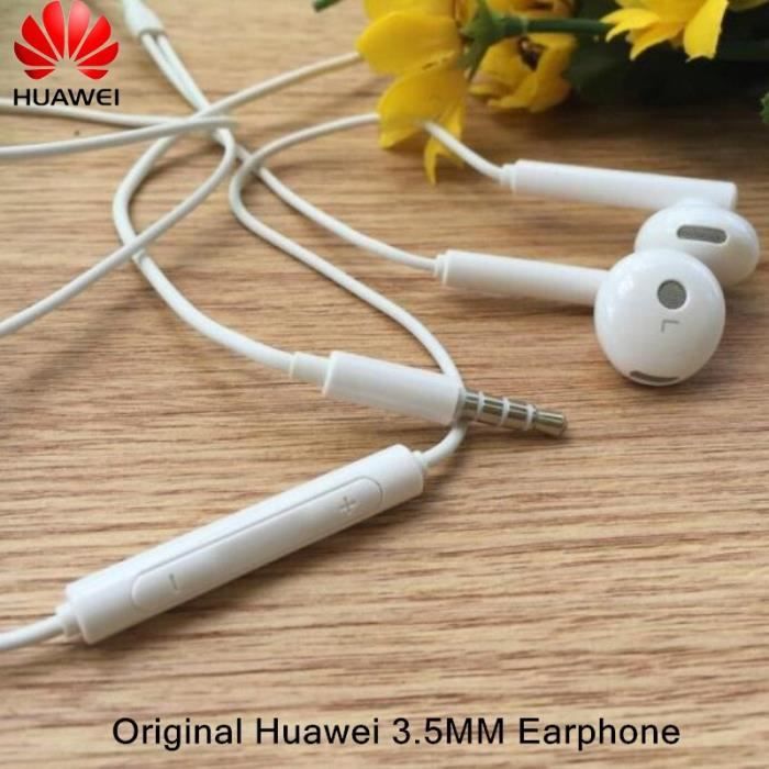 D'origine Huawei 3.5mm Casque Mate 10 20 AM115 Écouteur Avec Micro Pour ...