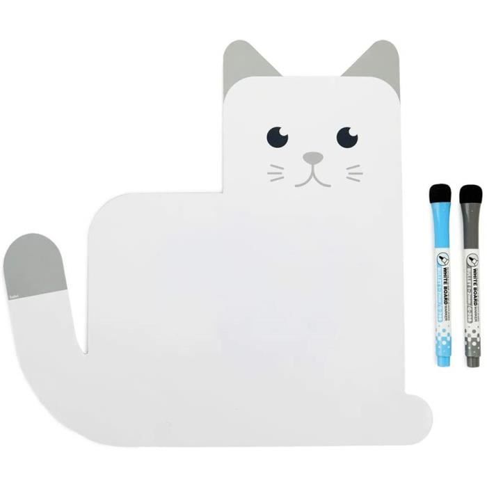 Tableau frigo magnétique Meow! Couleur Blanc Tableau de Planification ...