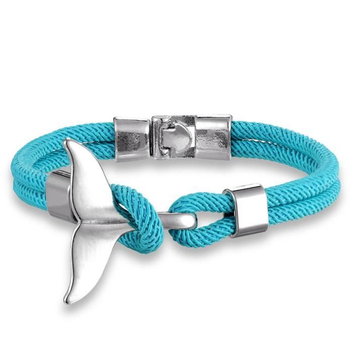 Bleu fluo - 21cm - Bracelet D'amitié En Forme De Baleine Pour Couple ...