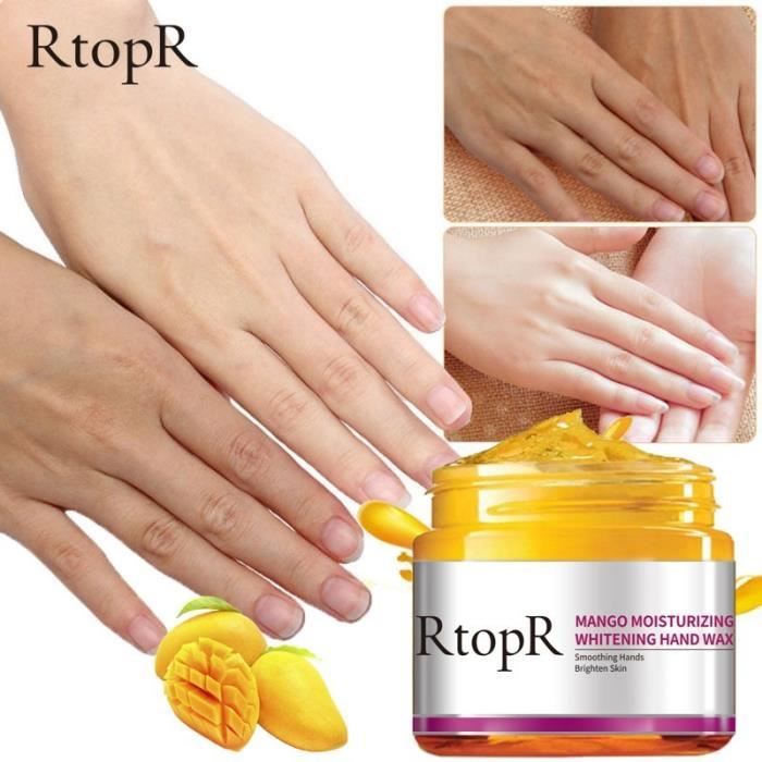 RtopR Mango Tear Hand Wax Whitening Skin Hand Mask Repair Exfoliating ...