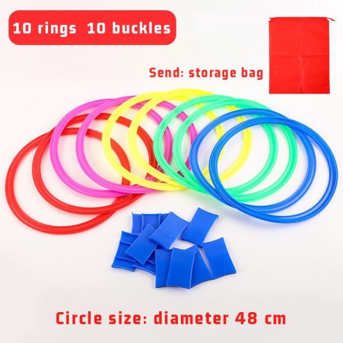 10 cercles (48cm) - Jeu de cerceaux pour enfants, jeu de cerceaux, jeu ...