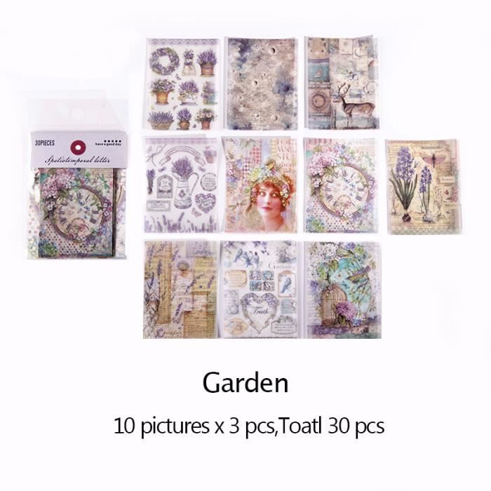 Matériel de Scrapbooking - Garden - Papier à plier - 30 pièces ...