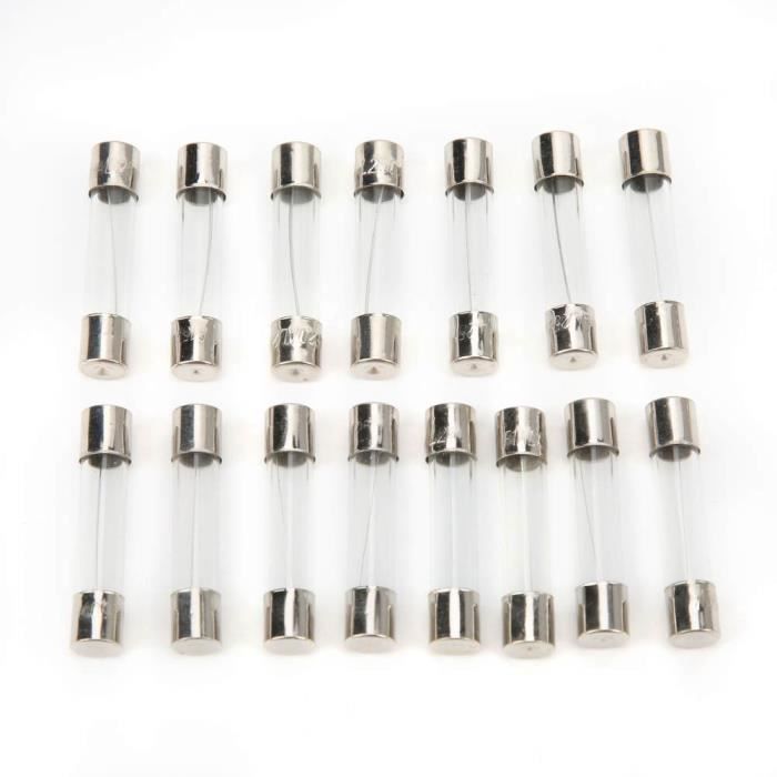 Cikonielf tube de fusible en verre Le circuit de protection de fusible en verre 150 pièces ...