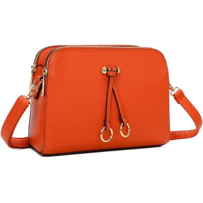 Petit Sac À Bandoulière Pour Femme Avec 3 Compartiments Spacieux, Sac À ...