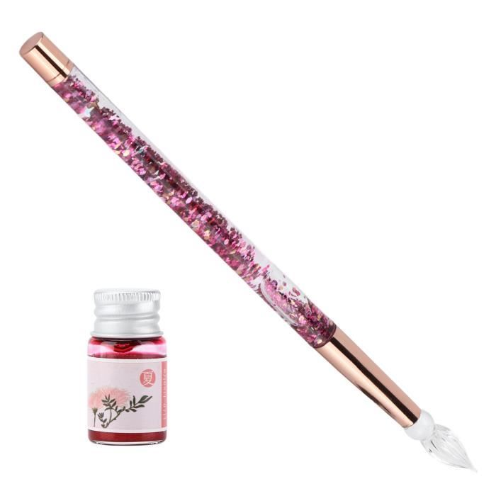 Fafeicy stylo de calligraphie en verre Stylo en verre Durable Beau ...