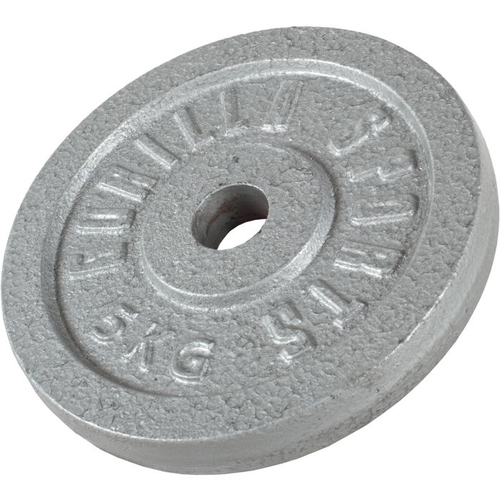 Gorilla Sports® Disques de Poids - Individuel, 5kg, en Fonte, Ø 30mm ...