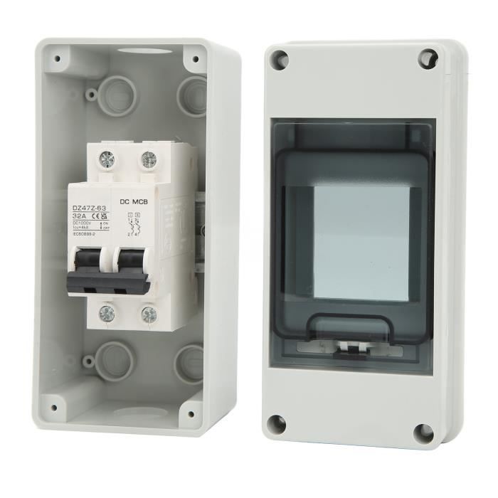 Mini Disjoncteur - GOTOTOP - DZ47Z 63 - 32A - 1000V - Étanche avec ...