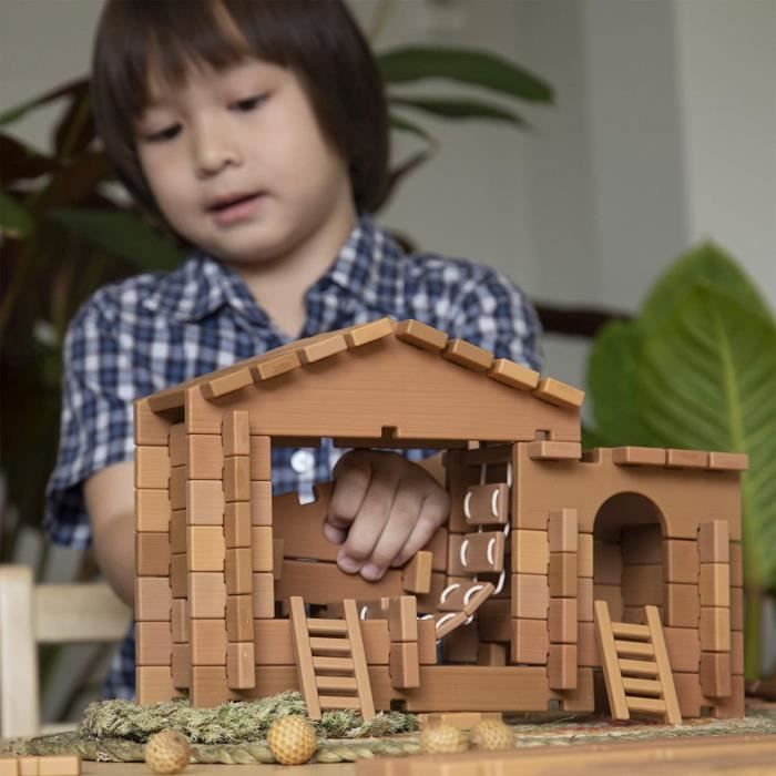 Jeu de construction - GuideCraft - Tabletop Notch Blocks Western ...