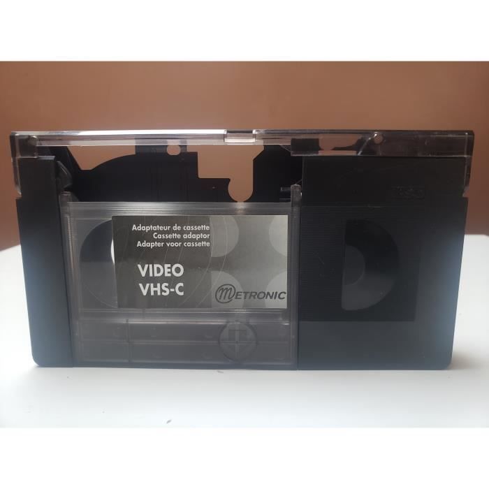 CONVERTISSEUR VHS-C ADAPTATEUR CASSETTE K7 VIDEO VHS CAMESCOPE ...