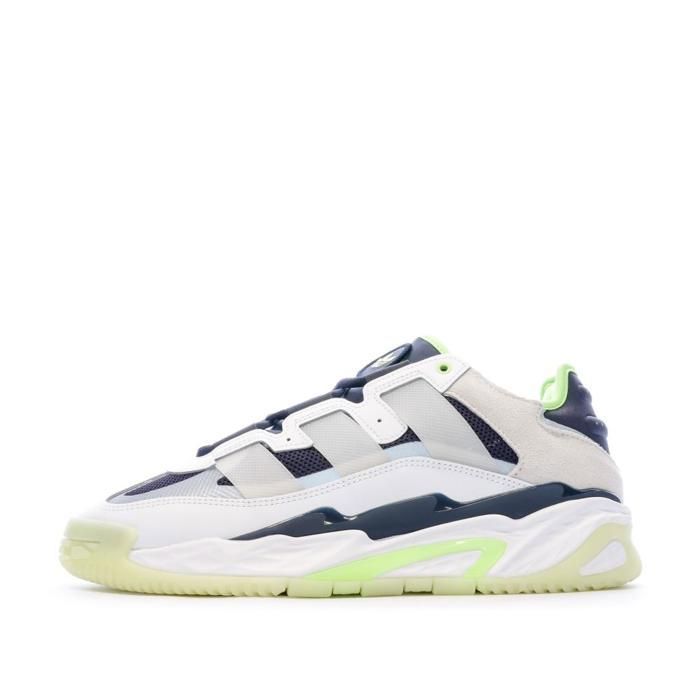 ADIDAS NITEBALL WHITE NAVY GREEN Blanc - Cdiscount Sport