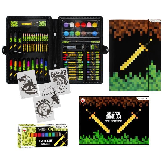 Pixel Game Set de fournitures scolaires, fournitures d'art - Cdiscount ...