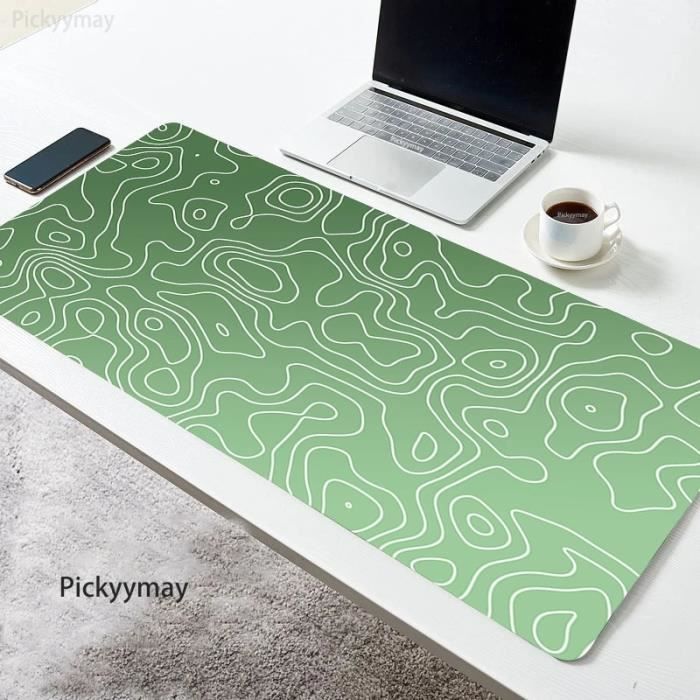 Tapis de souris blanc imprimé Lea HD,Art Large,Tapis de bureau,Tapis de ...