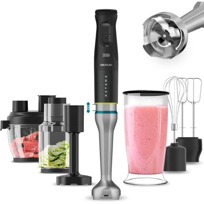 TotalDestroy 1500XL DOuble Hand Blender, 1500 W, Dual Blade System, 21 ...