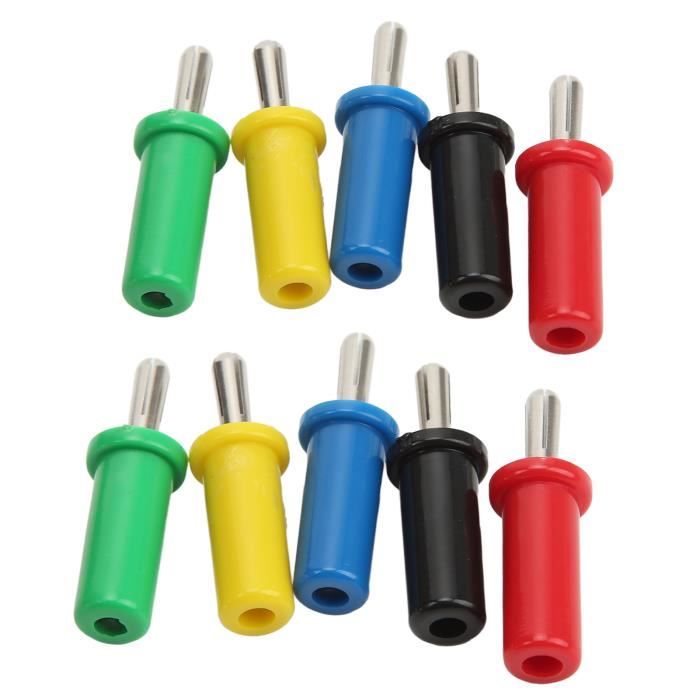 Connecteur de fiche banane VINGVO - 10 pièces - fente croisée - haute ...