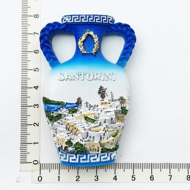 MAGNETS,Santorini pot--Aimants de réfrigérateur pour Souvenirs et ...