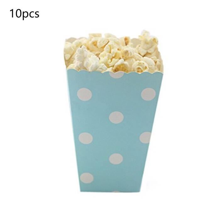 PAPIER CADEAU,10x blue Wave point--Boîtes Blanches pour Friandises ou ...