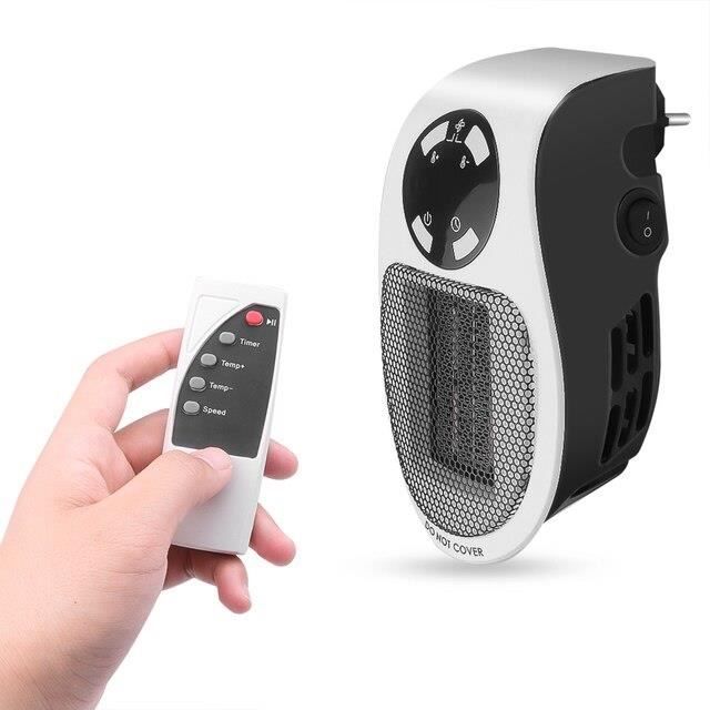 CHAUFFAGE A AIR PULSE,with remote control-500W-EU--Chauffage électrique ...