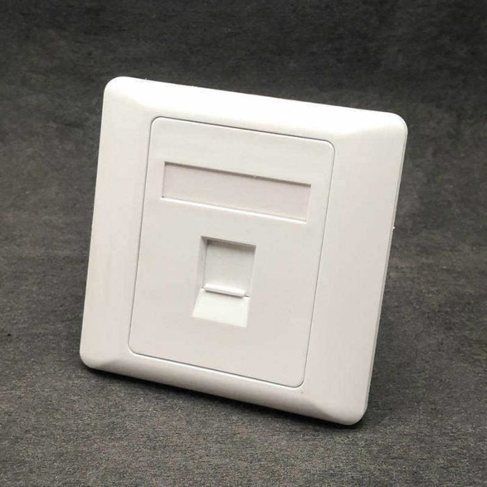 CS-06506-Panneau mural CAT7 RJ45. 1 Port. prise d'interface LAN pour ...