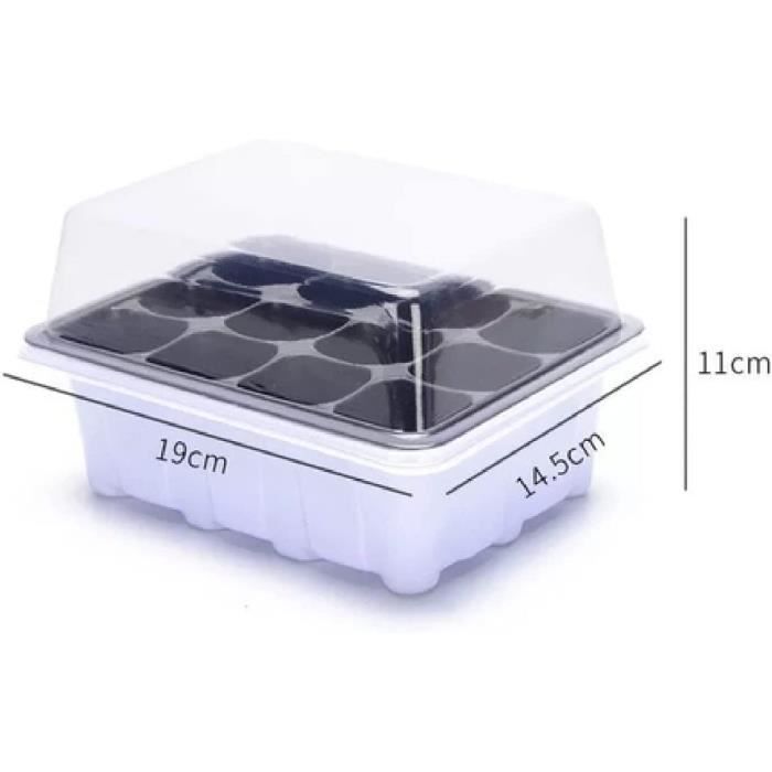 Bac À Semis Mini Serre pour Pot De Pépinière en Trois Pièces, Boîte De ...