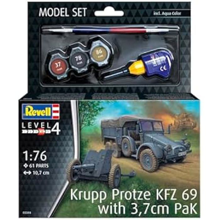 Kit de modélisme - REVELL - Krupp Protze KFZ 69 - 3,7 cm Pak ...