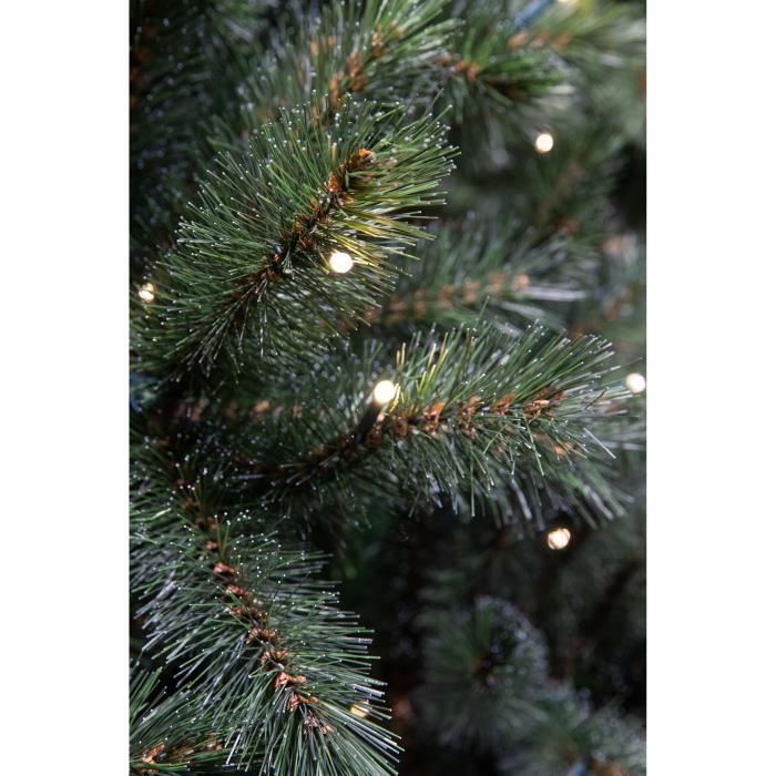 Sapin de Noël Artificiel avec toile de jute avec éclairage LED Forest ...