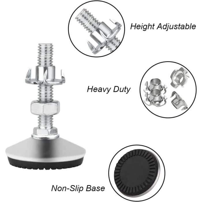 Drenky Vis De Réglage Pour Meuble, Pied Réglable Hauteur En Acier ...
